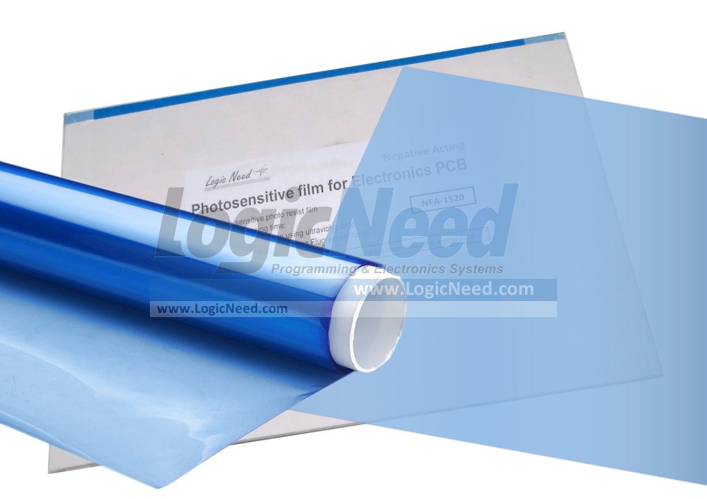LogicNeed | 30 x 20 cm Photosensitive film for PCB (Negative Acting)