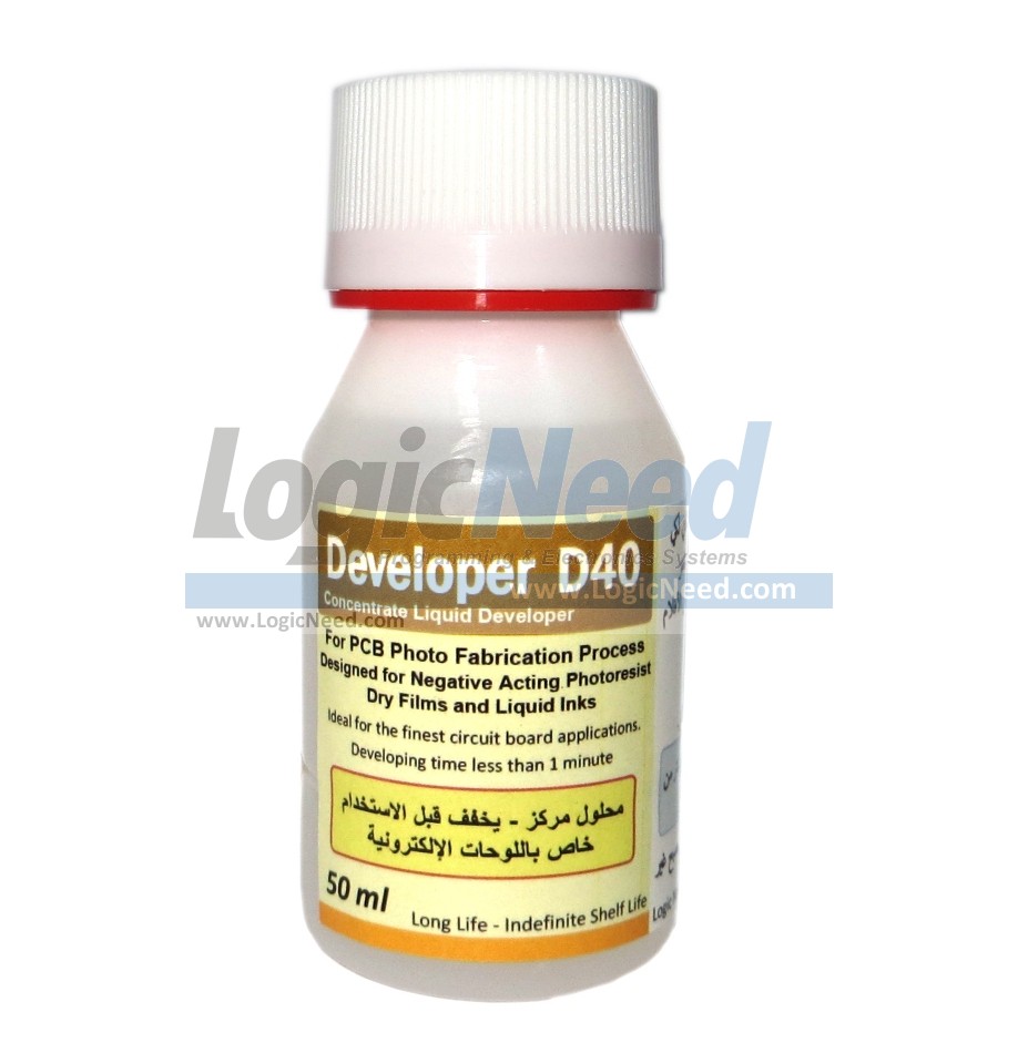 LogicNeed | Concentrate Liquid Photoresist Developer D40 (50ml)