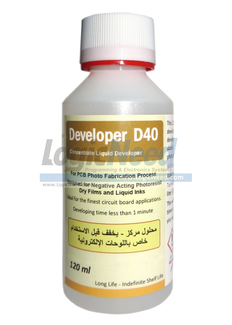 LogicNeed | Concentrate Liquid Photoresist Developer D40 (120ml)