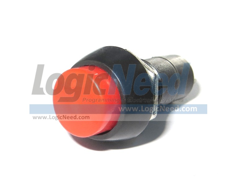 LogicNeed | Round SPST Momentary Panel Mount Pushbutton Switch